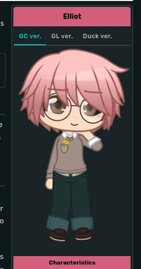 When did it show Elliott's Gacha Club Oc? | Fandom