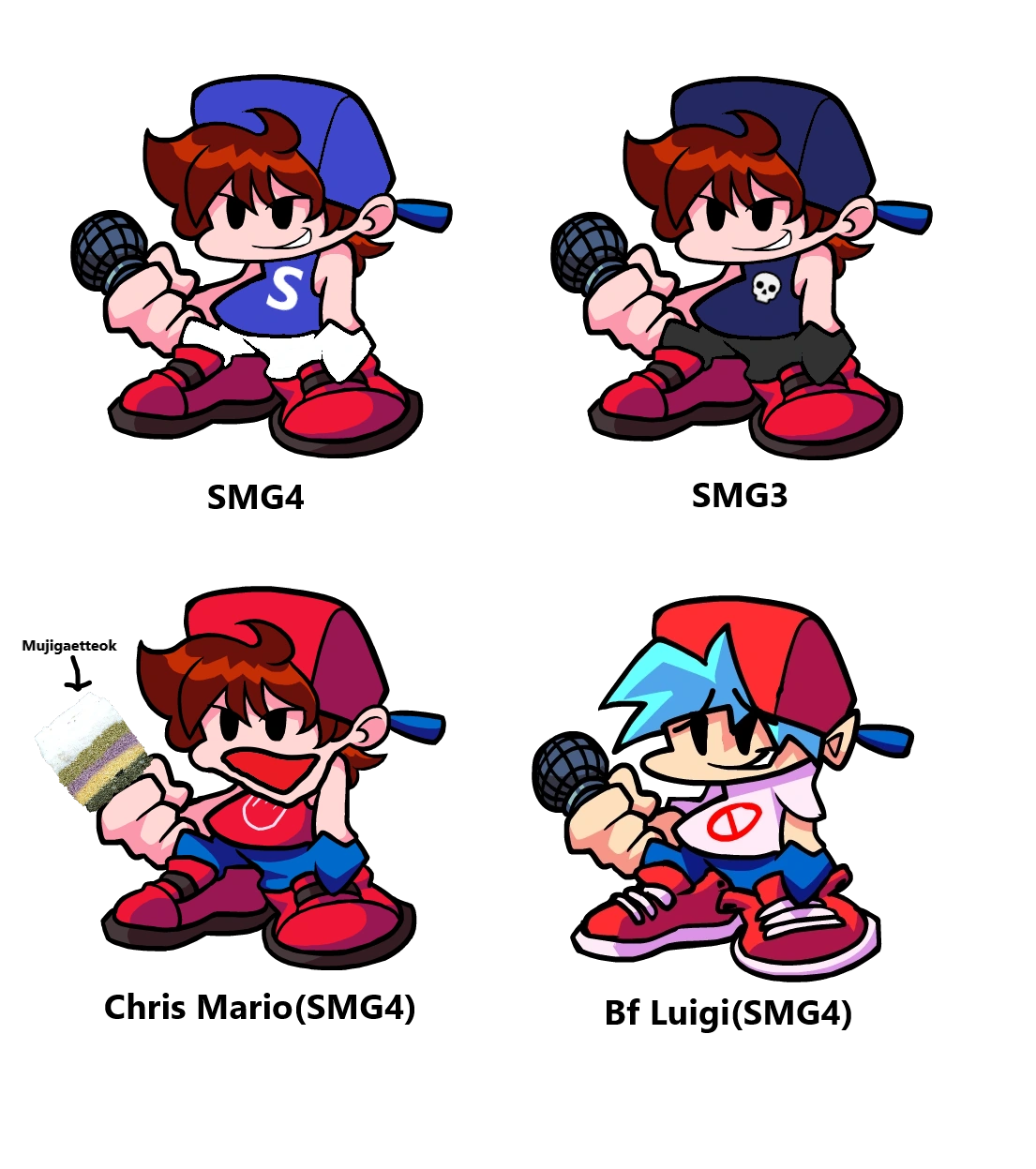 SMG4 & SMG3 & Chris Mario(SMG4) & Bf Luigi(SMG4) | Fandom