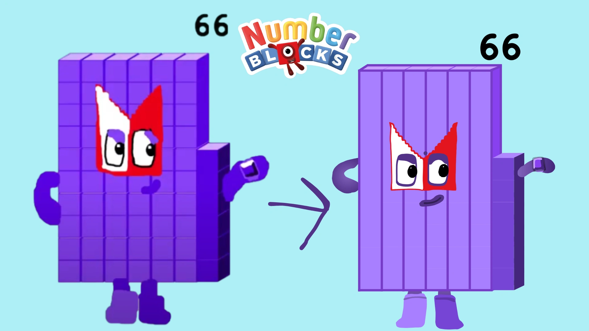 Fanmade Numberblock 66 Redesign | Fandom