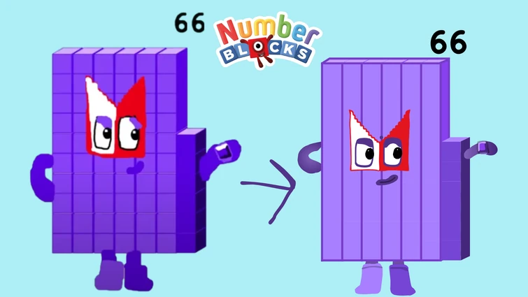 Fanmade Numberblock 66 Redesign | Fandom