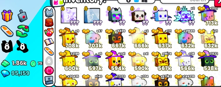 My alt account inventory after 11-12 days of trading on my alt account ...