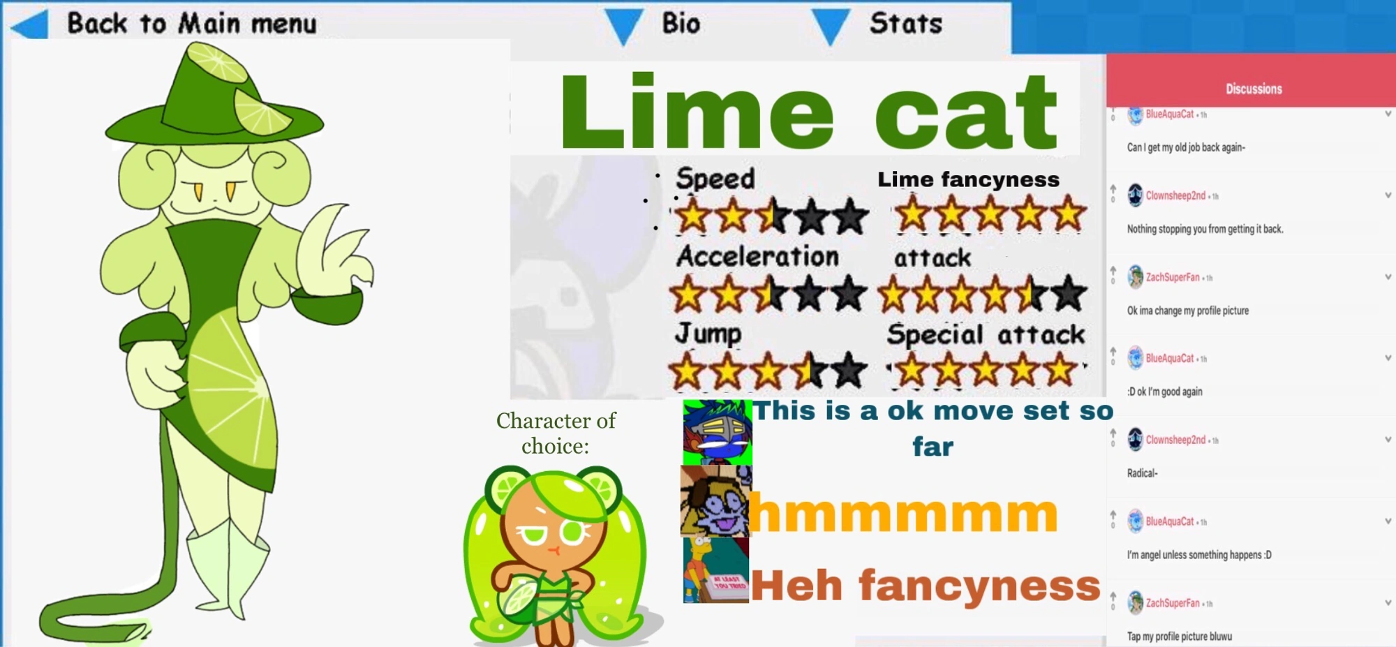 I did more stuff with my oc stats template | Fandom