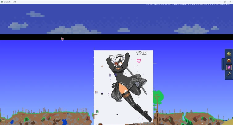 I made 2b in terraria (still a wip) | Fandom