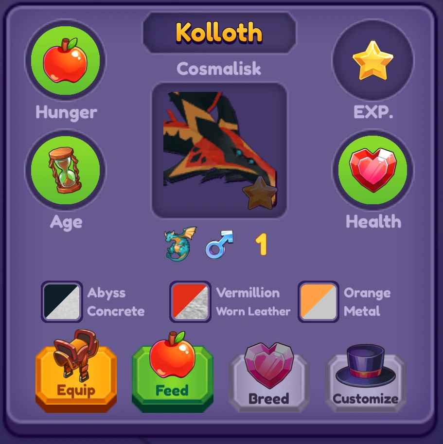 Cosmalisk's default colors | Fandom