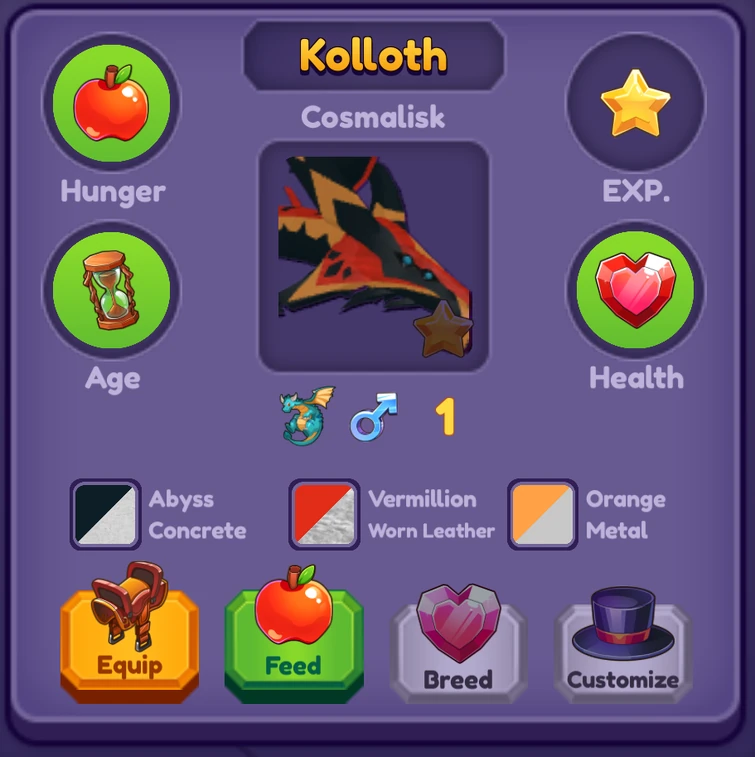 Cosmalisk's default colors | Fandom