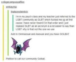 WE ARE NOW G O L B A T (lgbtqia+ meme) | Fandom