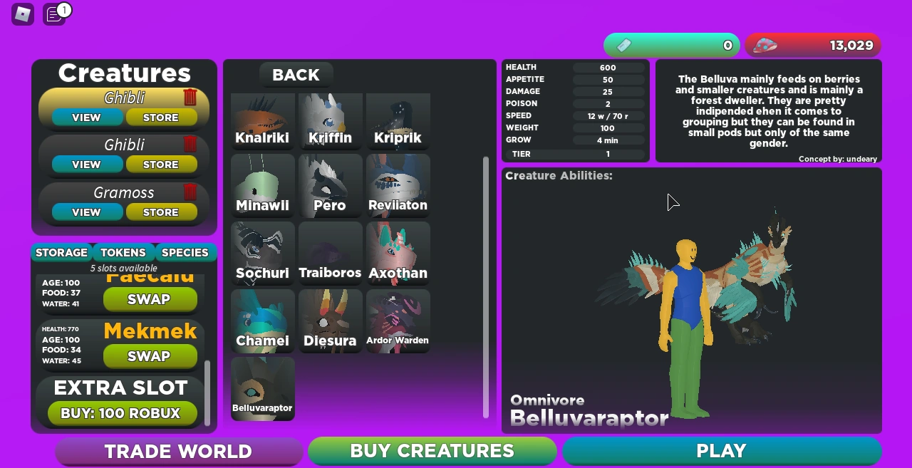 new creature stats | Fandom