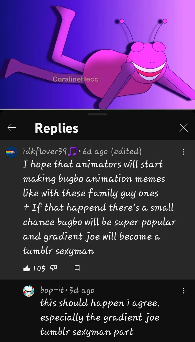 I.... (more bugbo posting cause bored) | Fandom