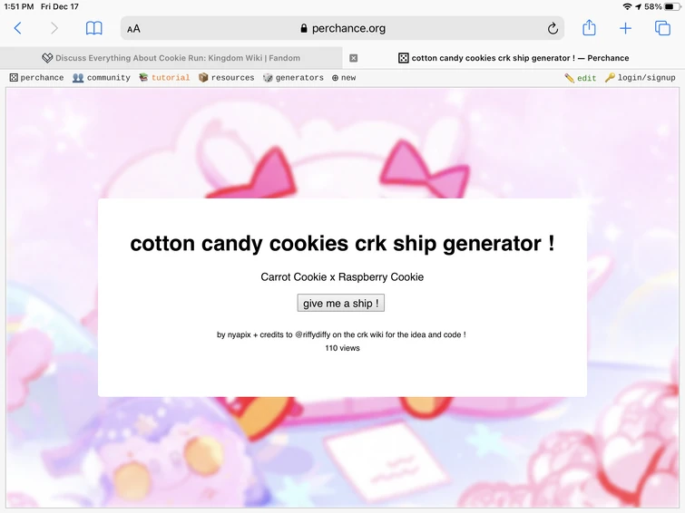 Made a random ship generator edit | Fandom