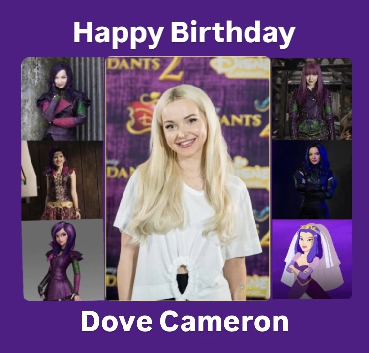 🎂💜 Happy 29th Birthday to Dove Cameron as Mal from Descendants ...