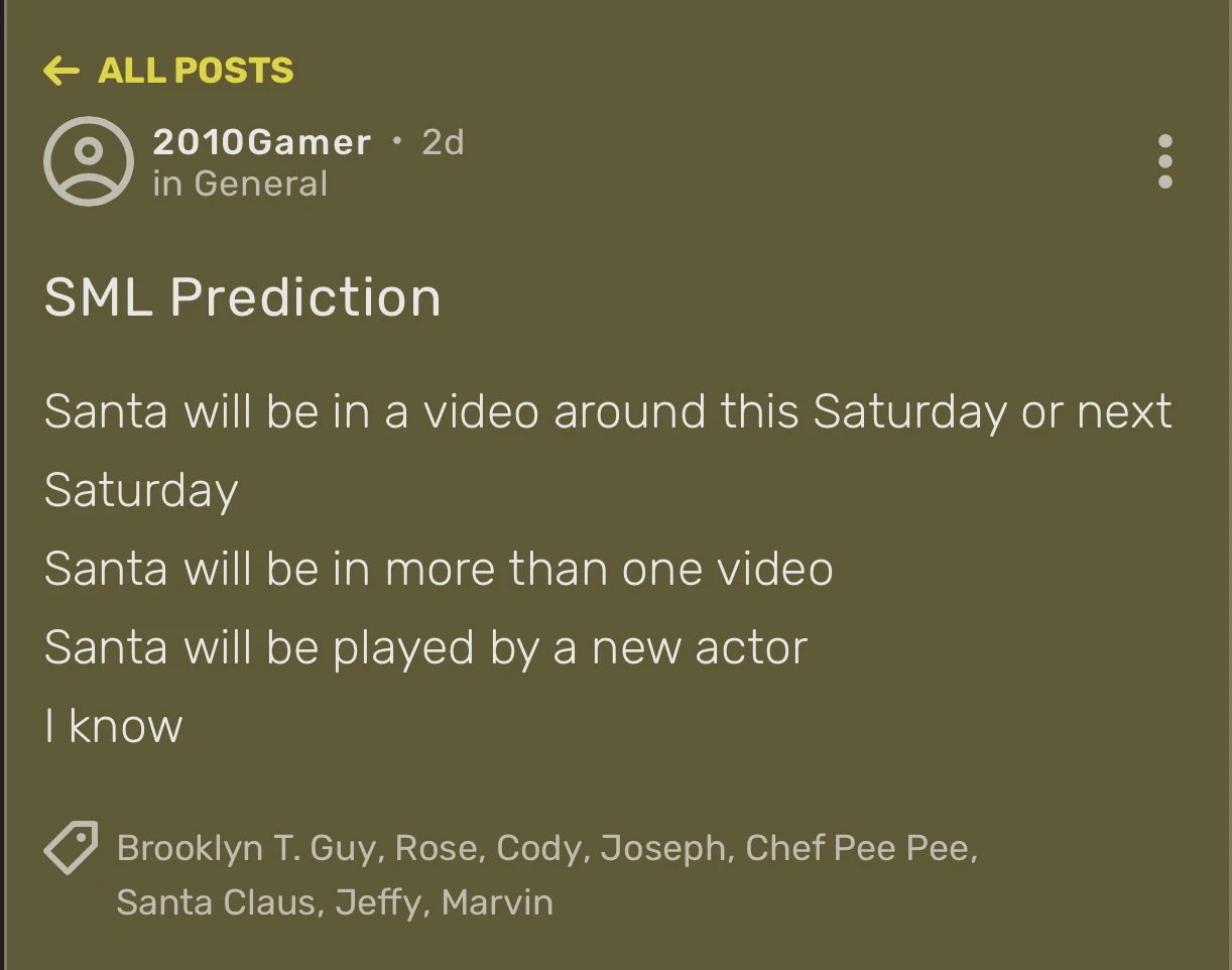 SML Santa | Fandom