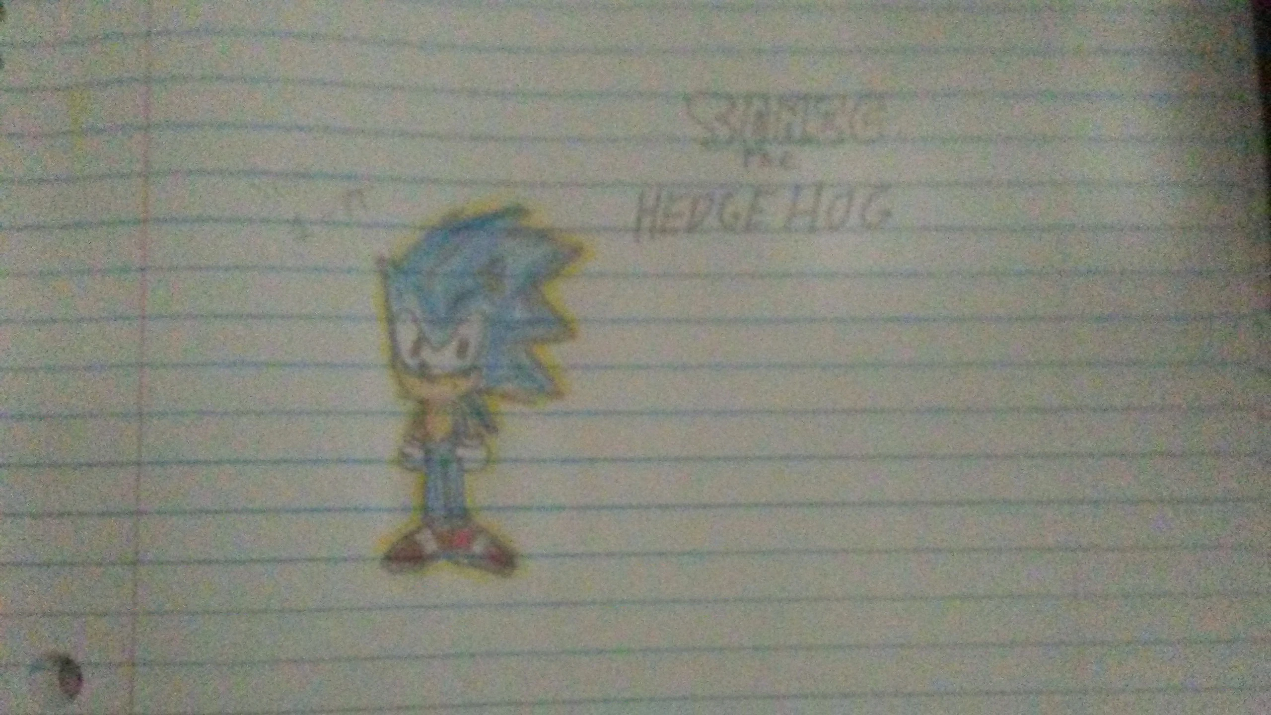 Lil Drawing Of Sonic | Fandom