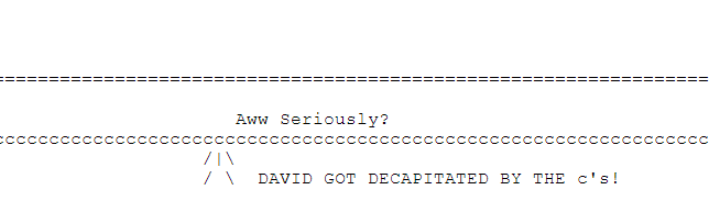 NO DAVID! | Fandom