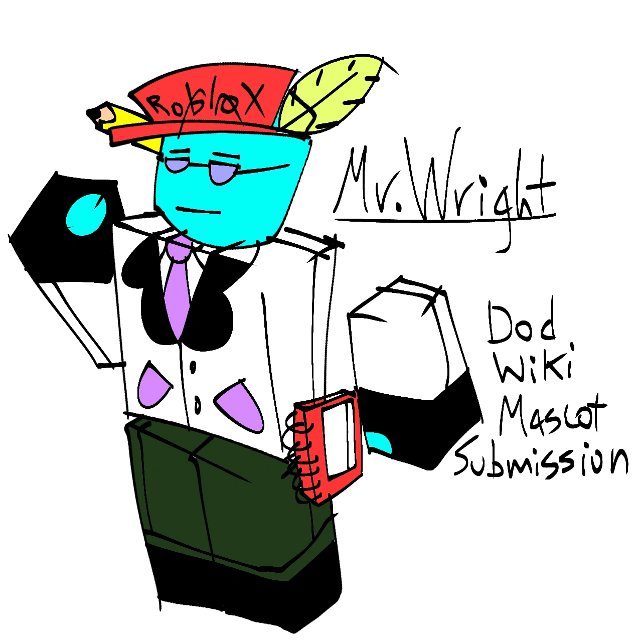 Mr. Wright. Dod Wiki mascot submission! | Fandom
