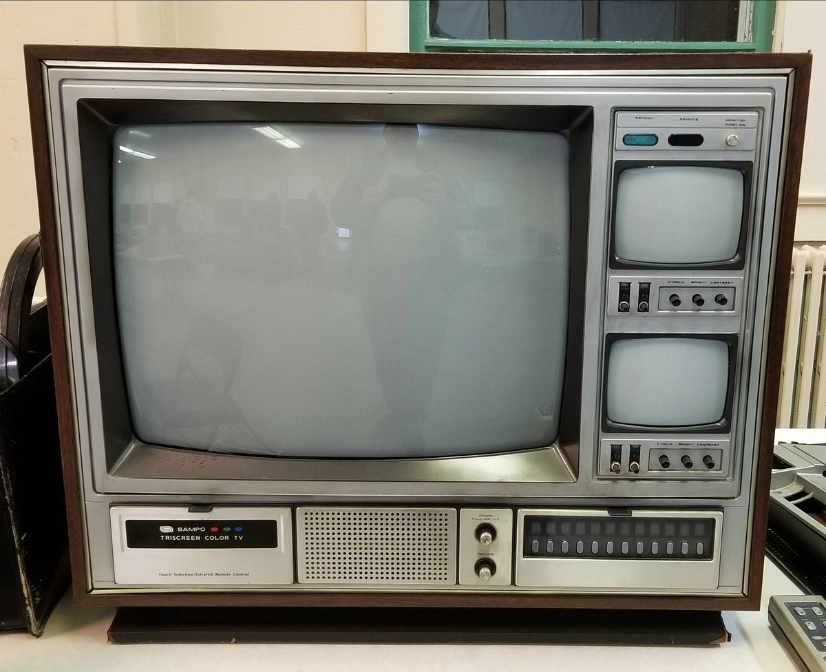 The Sampo Tri Screen Color TV. | Fandom