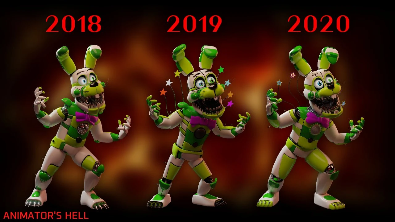 Evolution of Luna from 2018 to 2020. (Animator’s Hell) | Fandom