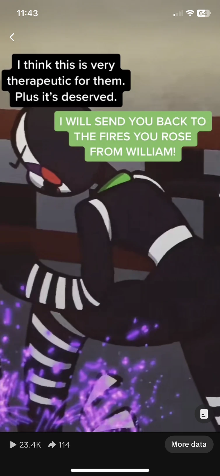 Puppet when she finds William | Fandom