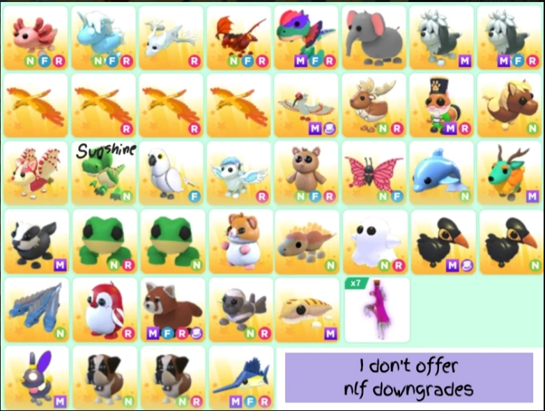 Lf: neon Winged Tigers, neon Scarecrow Horses, Geese, and a NFR Harp ...