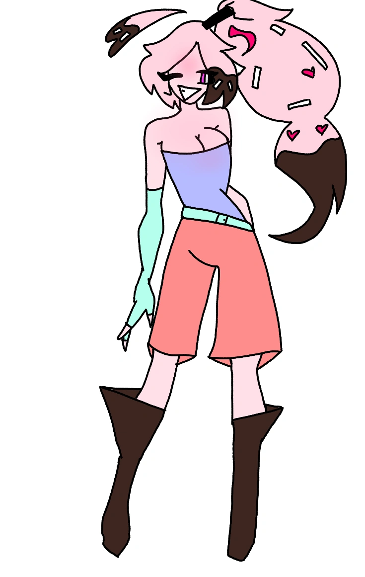 Random drawing of My Oc Strawberry Ice Cream Cookie in my own style ...