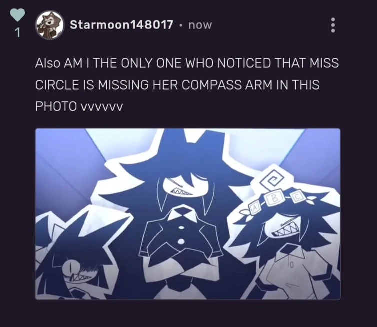 ...have we talked about this yet? (Miss Circle's Arm) | Fandom