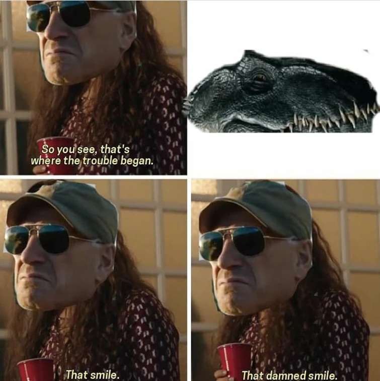 jurassic world fallen kingdom indoraptor and wheatley meme XD. | Fandom
