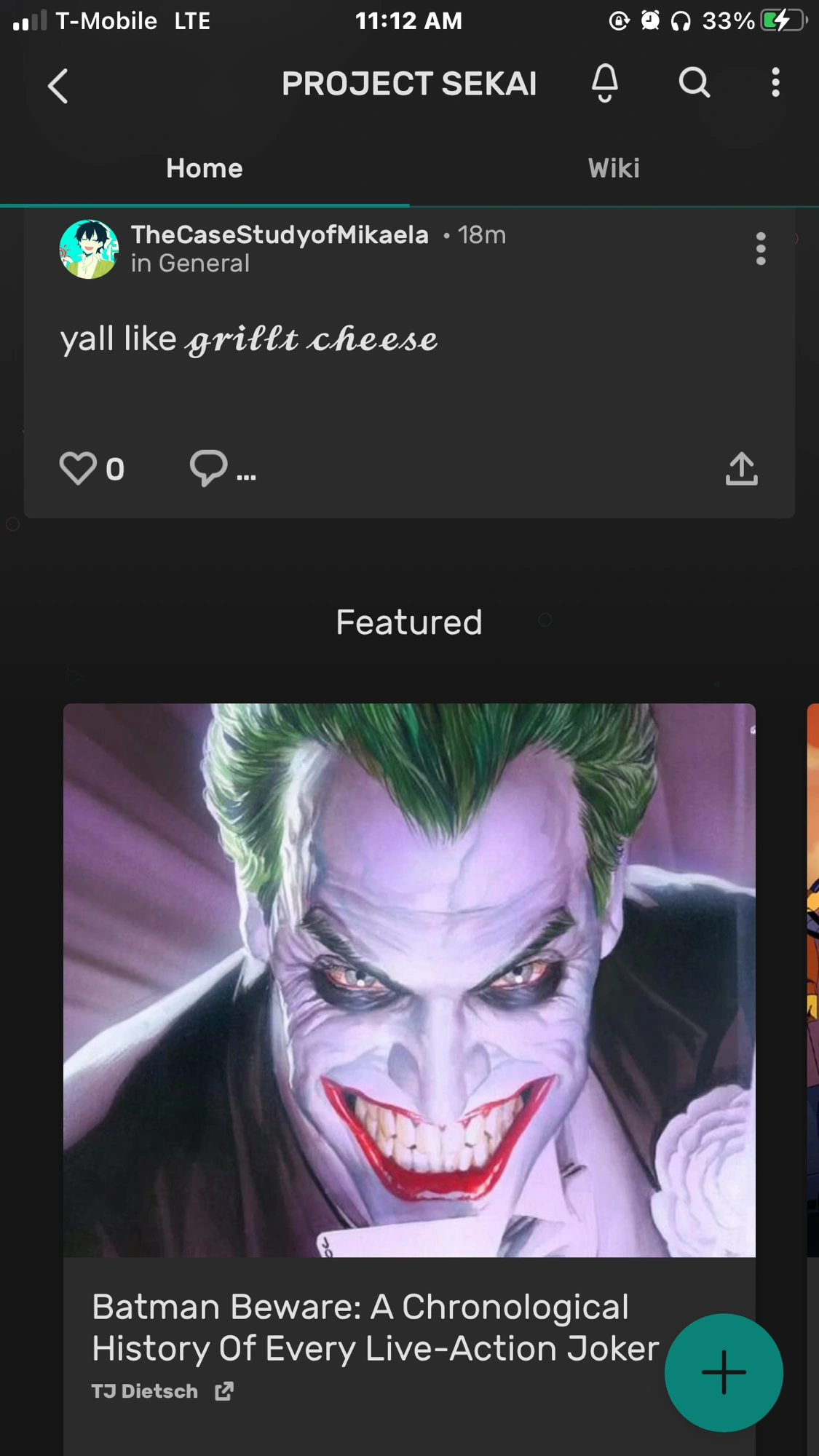 i think he does | Fandom