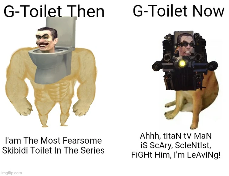 G-Toilet Used To Be The Most Powerful And Fearsome Skibidi Toilet Back ...