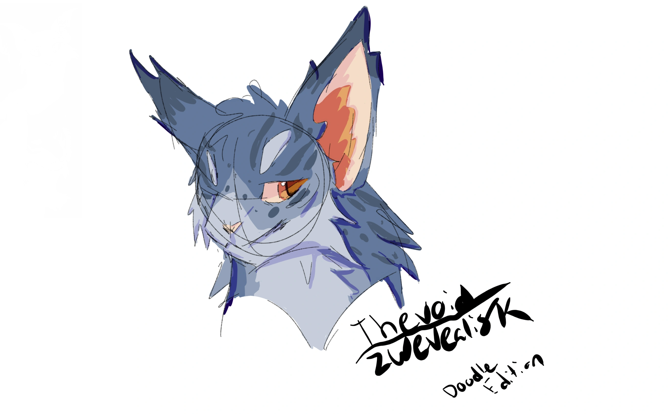 Finished cat doodle! | Fandom