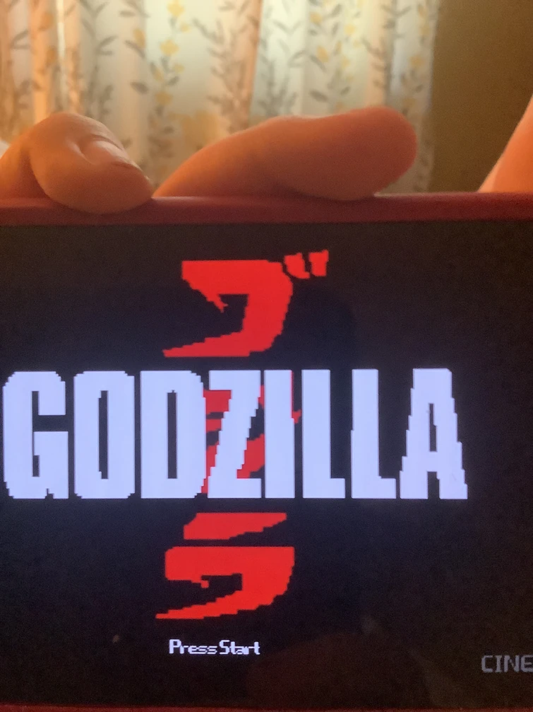 Godzilla 8-bit startup screen | Fandom