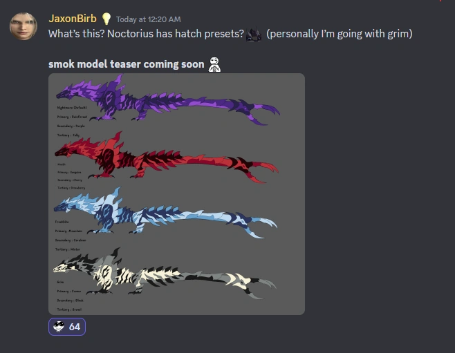 Noctorius hatch presets! | Fandom