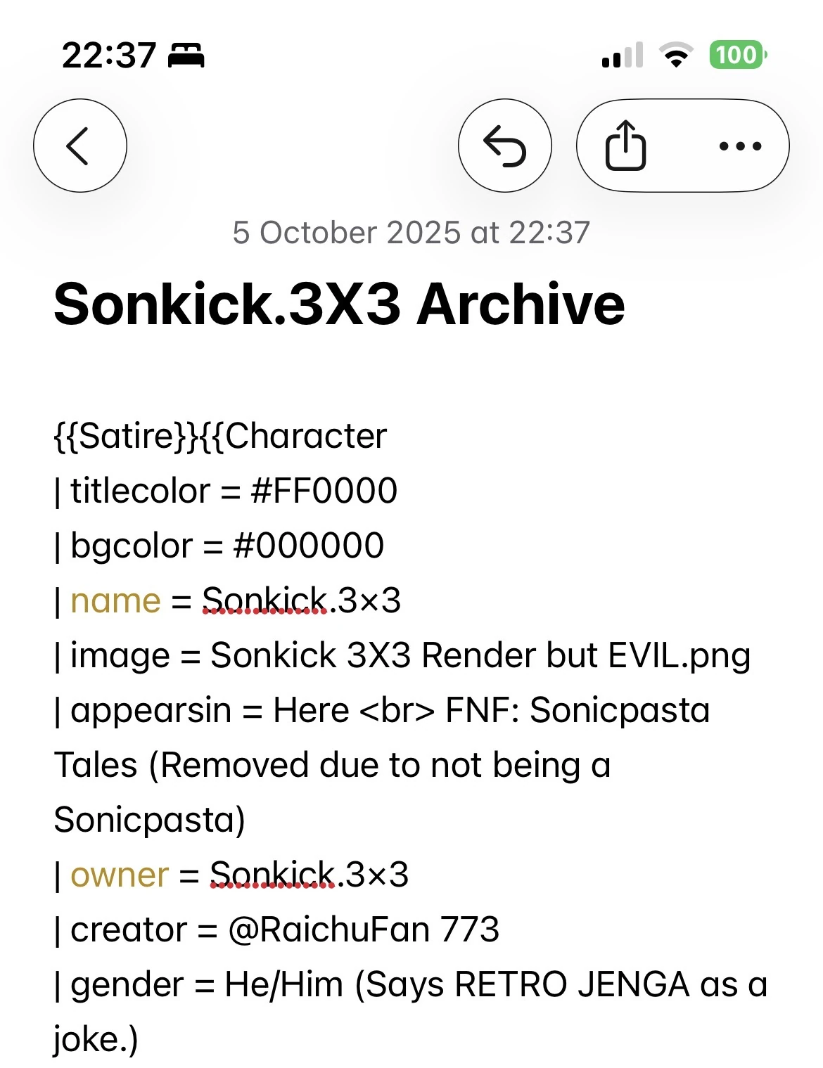 Dw guys I archived Sonkick.3X3 | Fandom