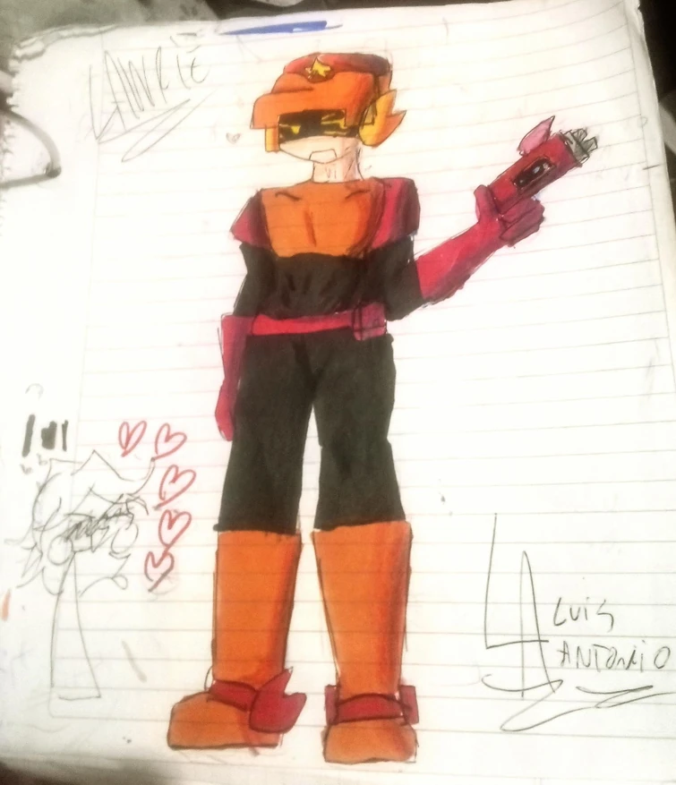 Lawrie's drawing, IT'S A BIT WEIRD, I KNOW, but that's my drawing style ...