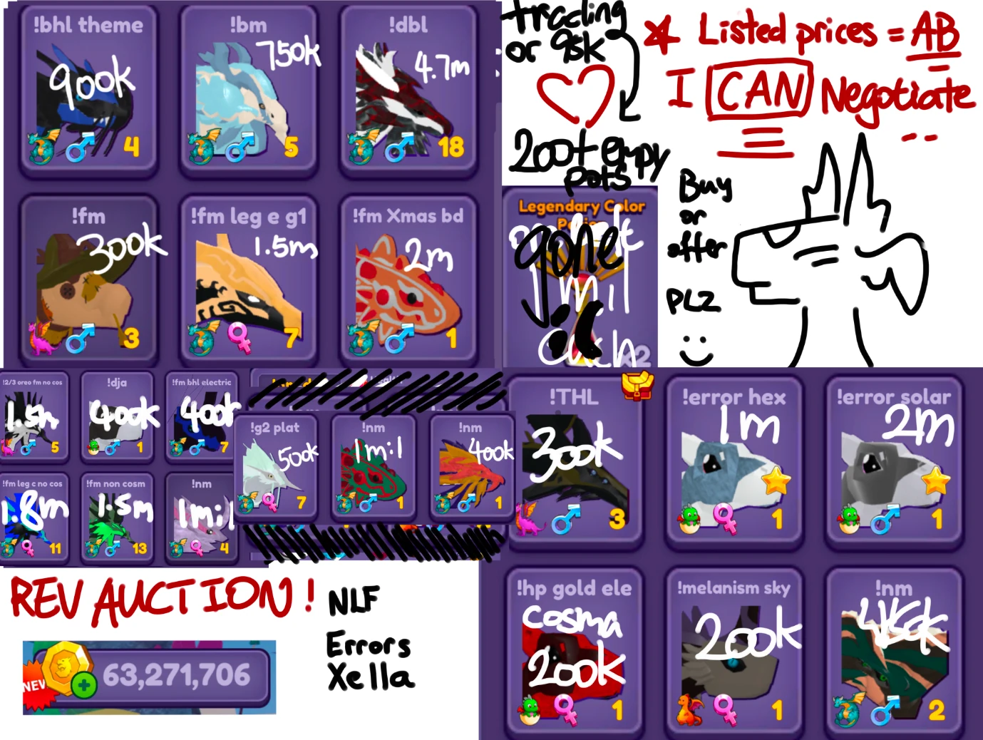 Trading/selling/rev auction | Fandom