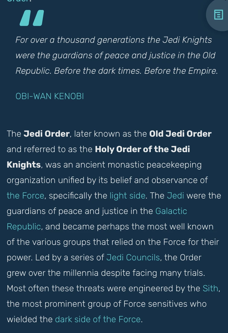 Are Jedi a religious order? | Fandom
