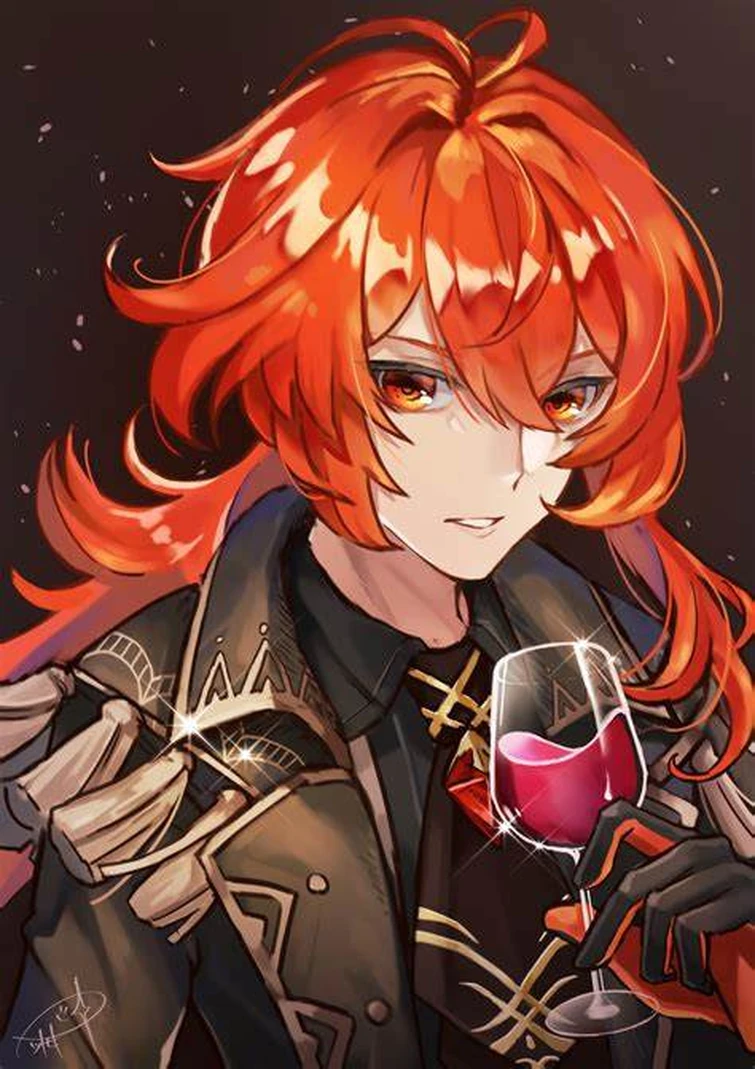 Some diluc fanart to cheer rat up | Fandom