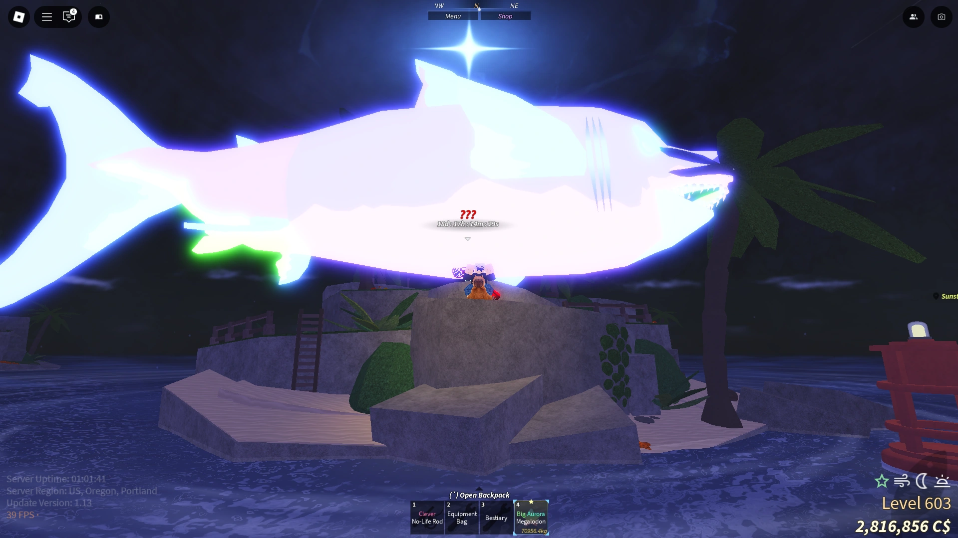 I have big aurora megalodon some admin pls put it in | Fandom