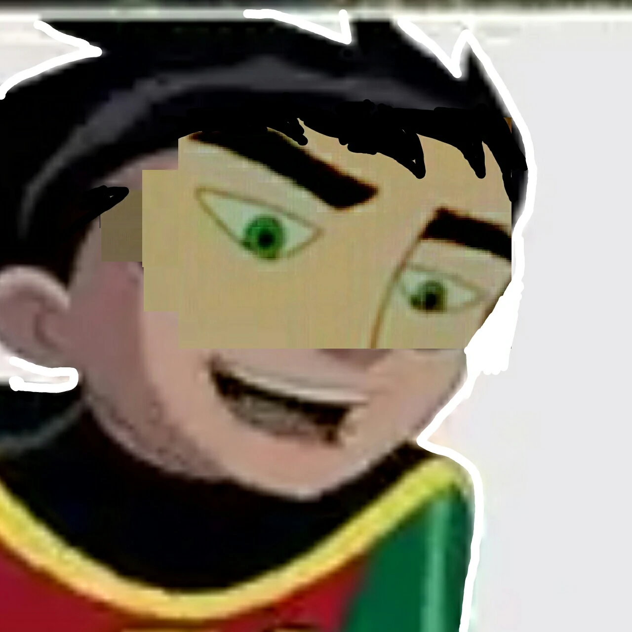 I did editing to reveal Robin's (2003) face and I am successful (sort ...