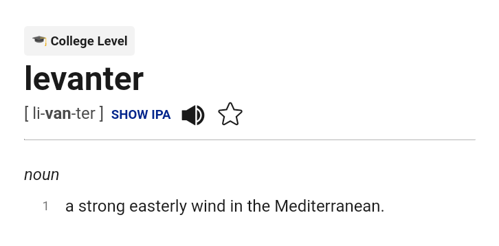 Random: What Does Levanter Mean? | Fandom