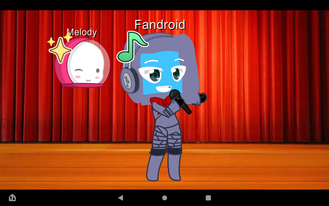 Fandroid (& Melody) made in Gacha Plus! (made by me) | Fandom