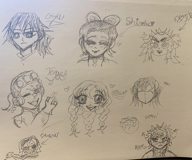 How I think Hashiras would draw themselves (Xtinct edition) | Fandom