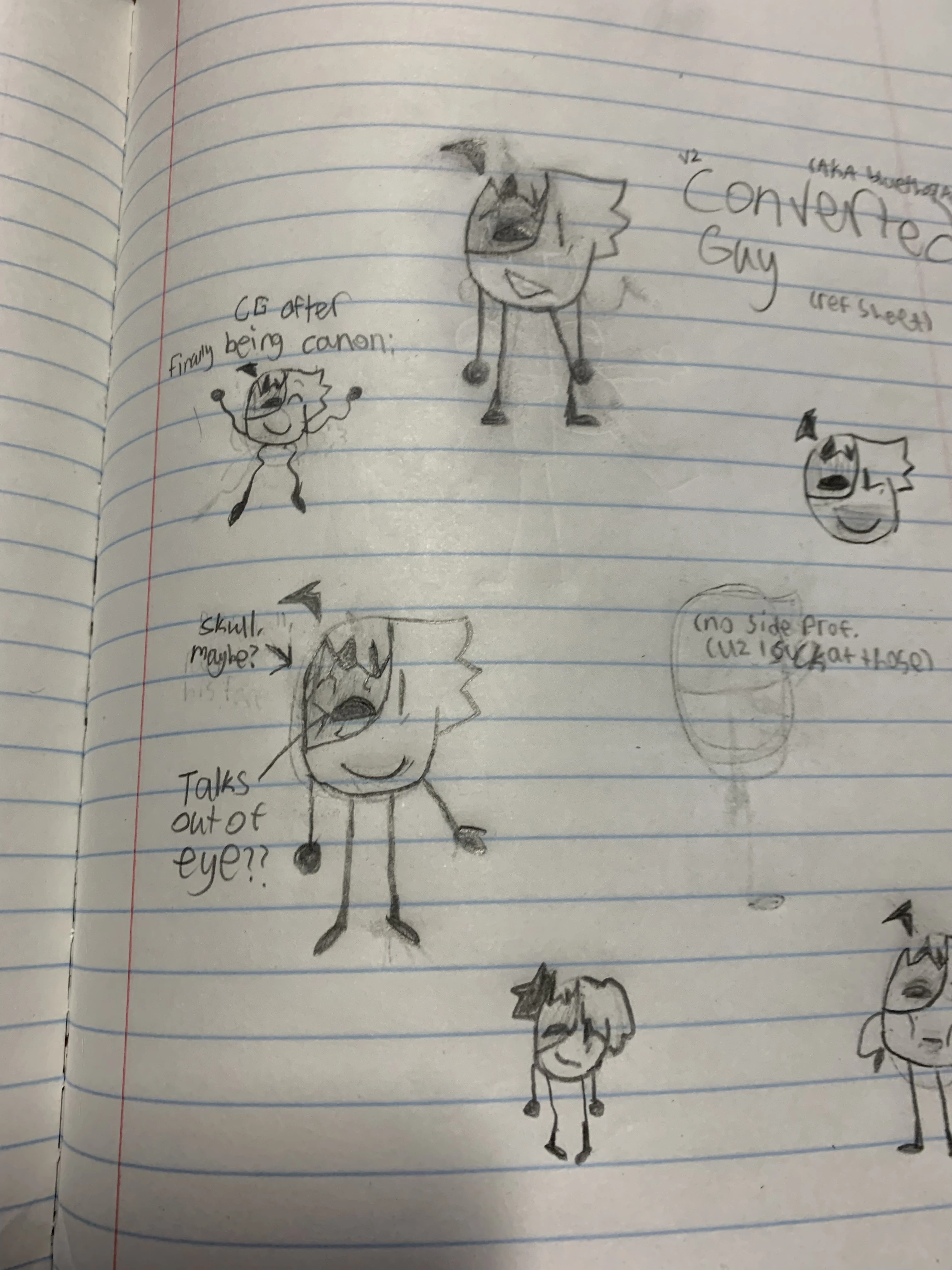 (tw: off topic) Reference sheet I made for a character from my object ...