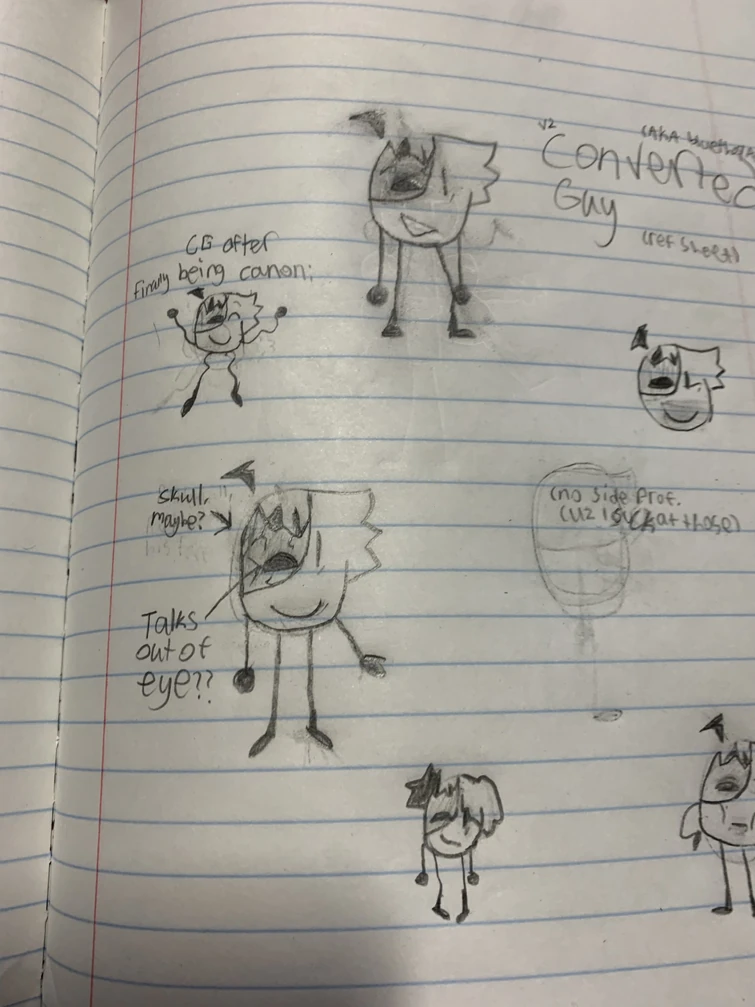 (tw: off topic) Reference sheet I made for a character from my object show’s evil counterpart ...