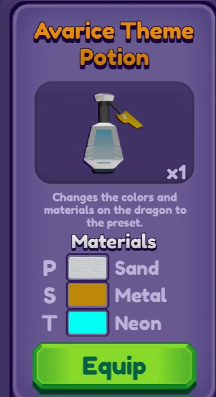 Looking for Coal Theme Potion!! | Fandom