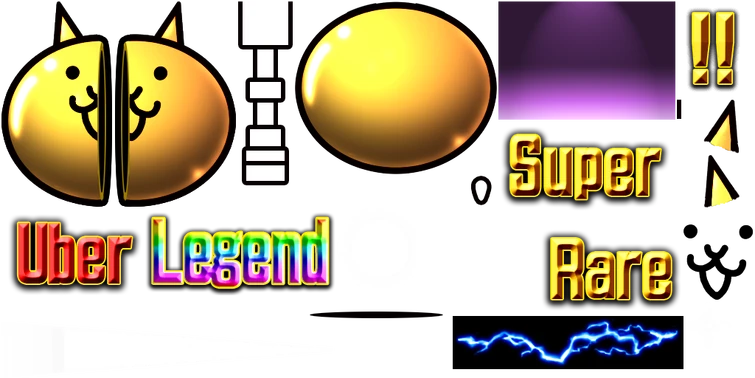 Anywhere that has the "Uber Super Rare" and "Legend Rare" text sprites ...