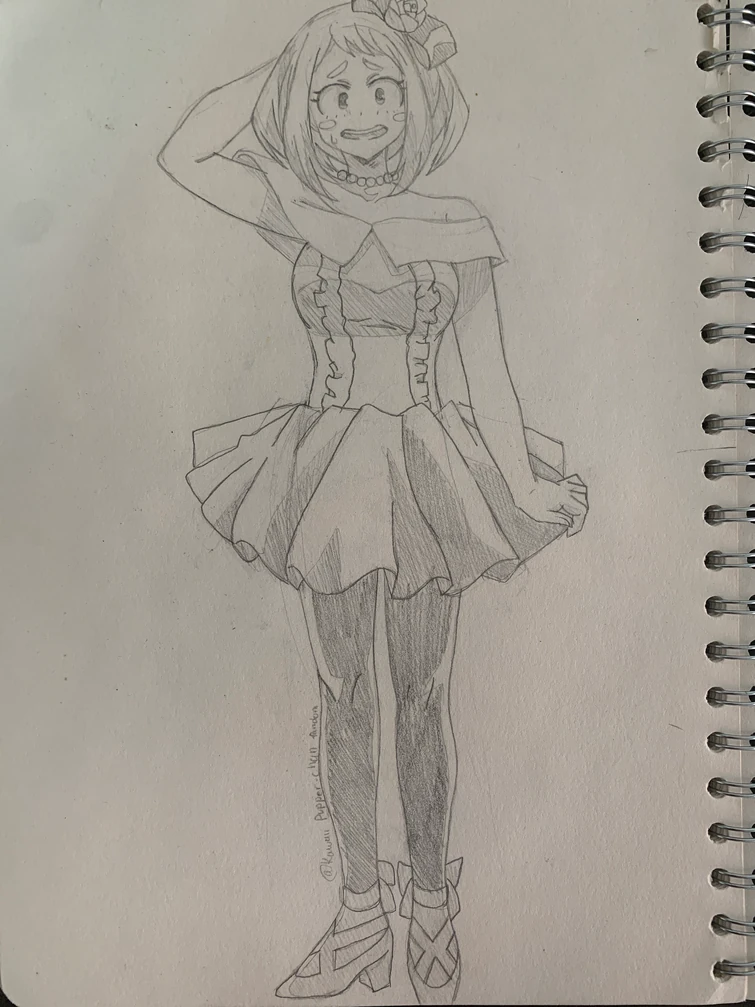 More Ochako drawings even tho this is prolly the 100th drawing I’ve ...