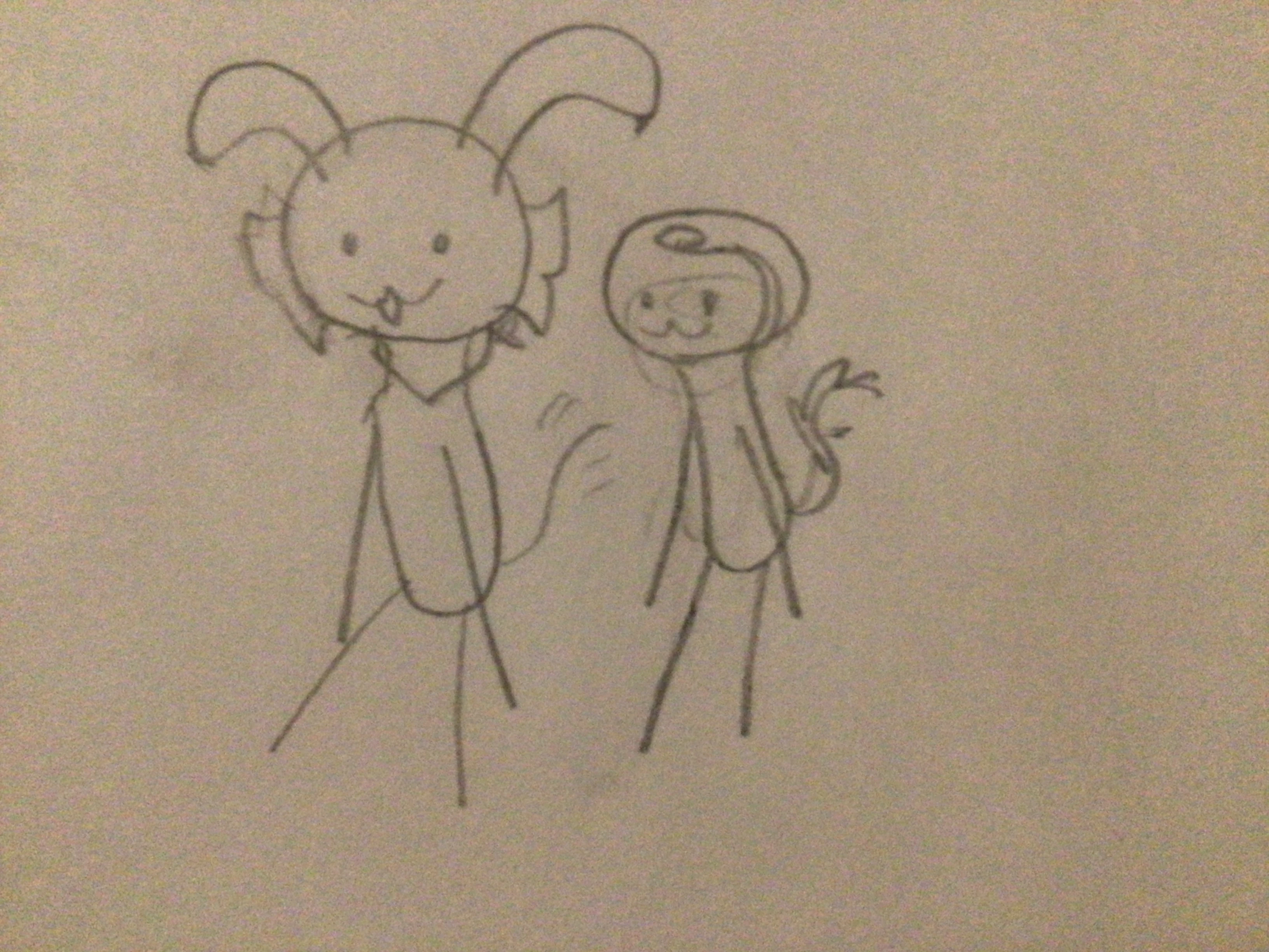 Looey doodle but I added Shelly because I ship them ndiwbduebrhebds ...