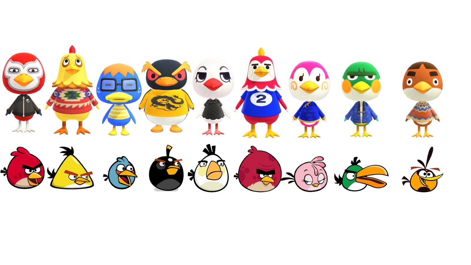 What if the Bird villagers were crossover with these Birds from Angry ...