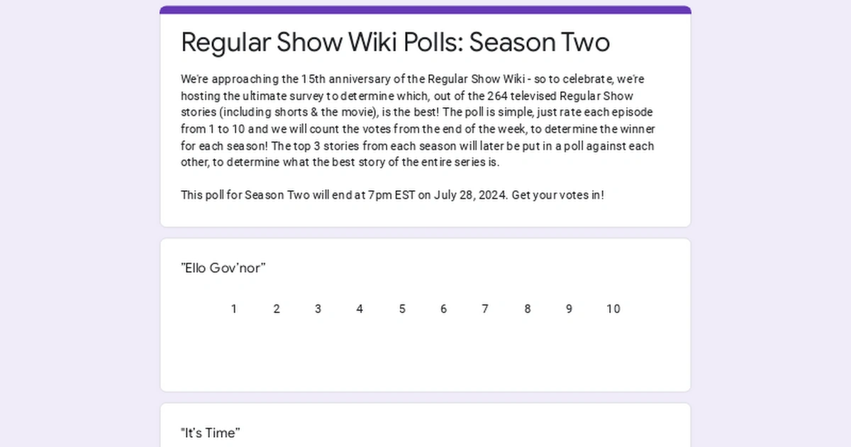 Regular Show Wiki Polls: Season 2 | Fandom