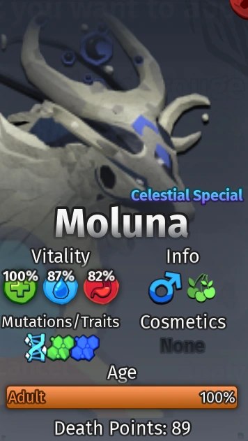 selling diamond moluna for low | Fandom