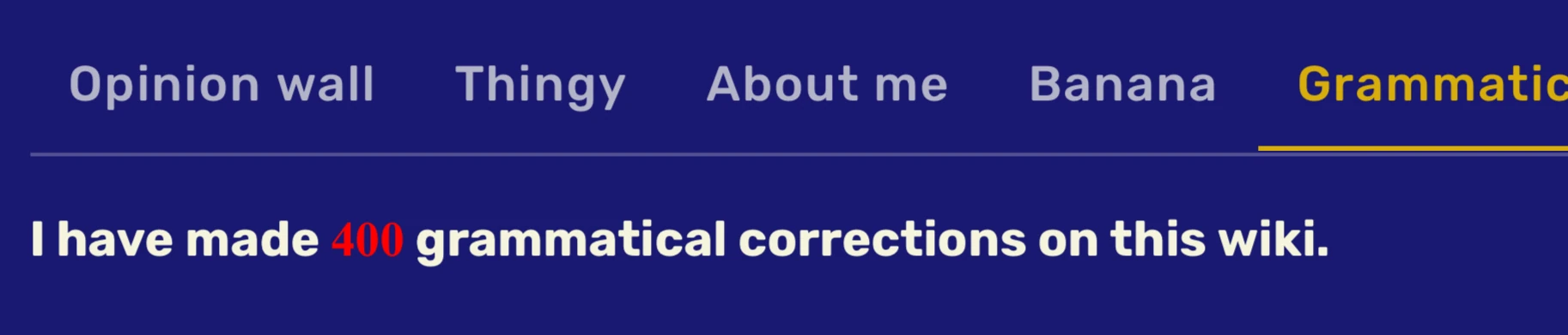 400 Grammatical Corrections! | Fandom